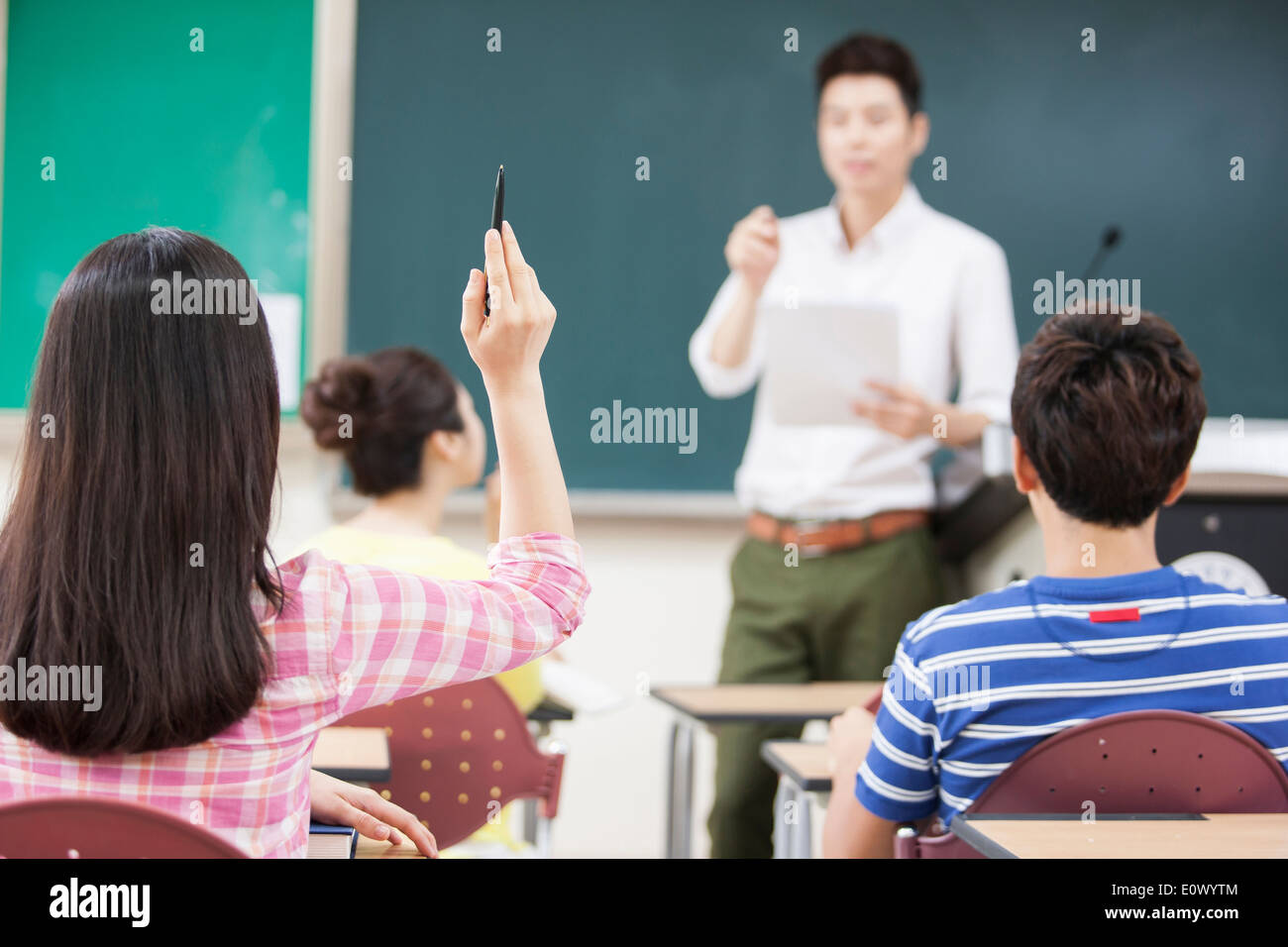 lecturer teaching the class Stock Photo - Alamy