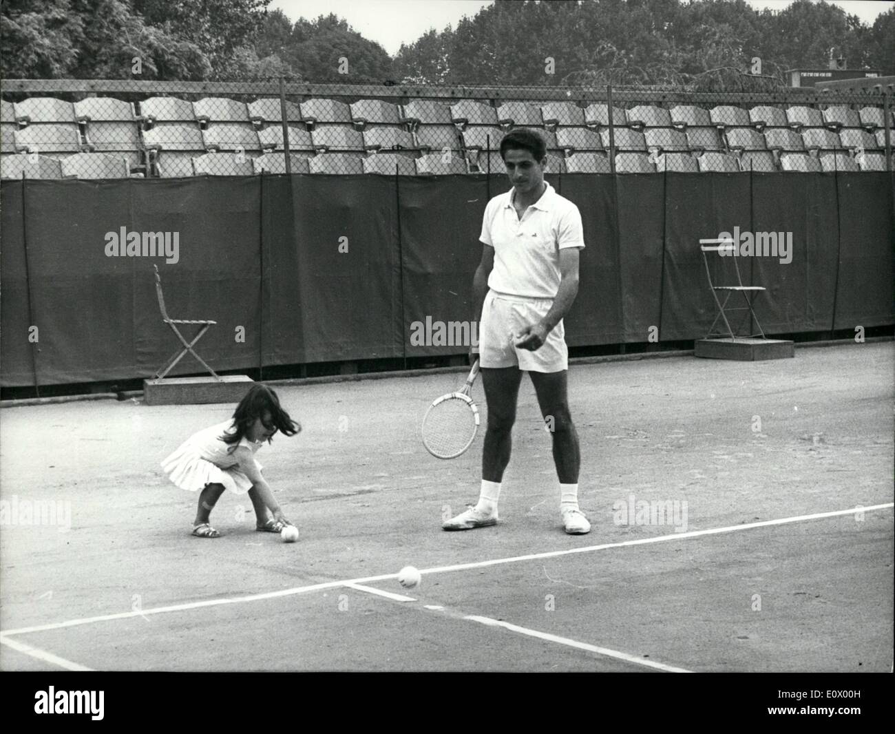 Jul. 07, 1964 - Dr. Bidou with His Potential Discovering Machine Stock ...