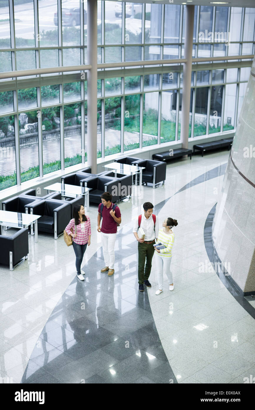 students walking in the hallway Stock Photo - Alamy