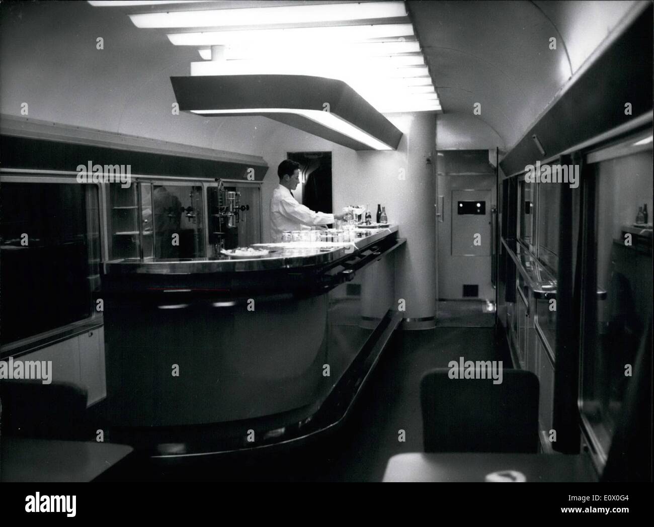 Sep. 09, 1964 - New trans -Europe-Express Photo shows View of th bar of ...