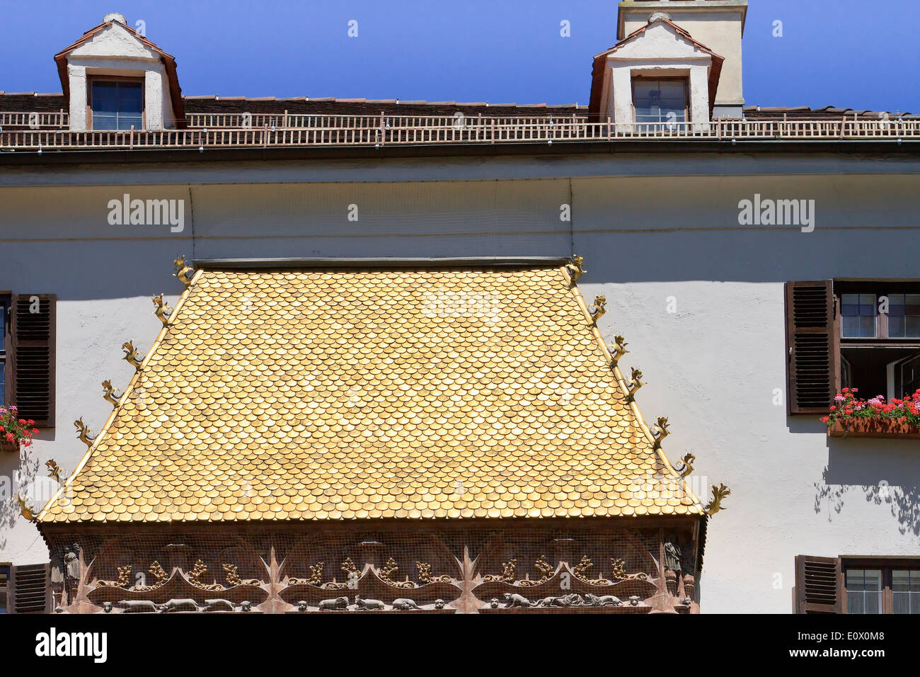 Austria Innsbruck The Golden Roof Stock Photo - Alamy