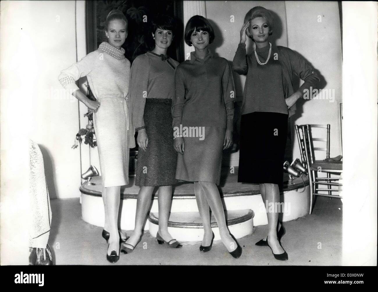 Oct. 06, 1964 - Winter Fashions; Photo Shows Mannequins modeling ...