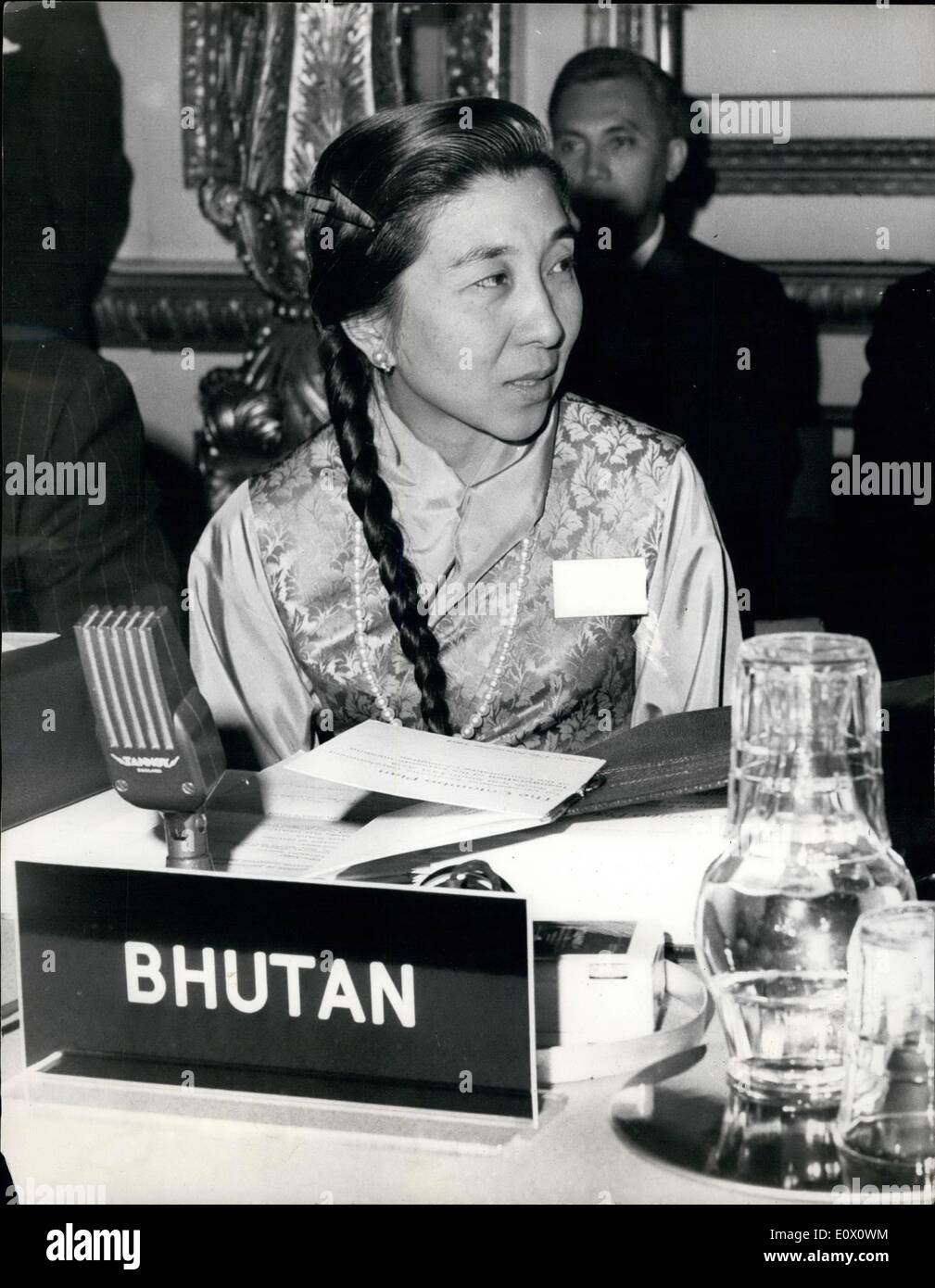 Nov. 11, 1964 - Colombo Plan Meeting In London. Delegate From Bhutan In ...
