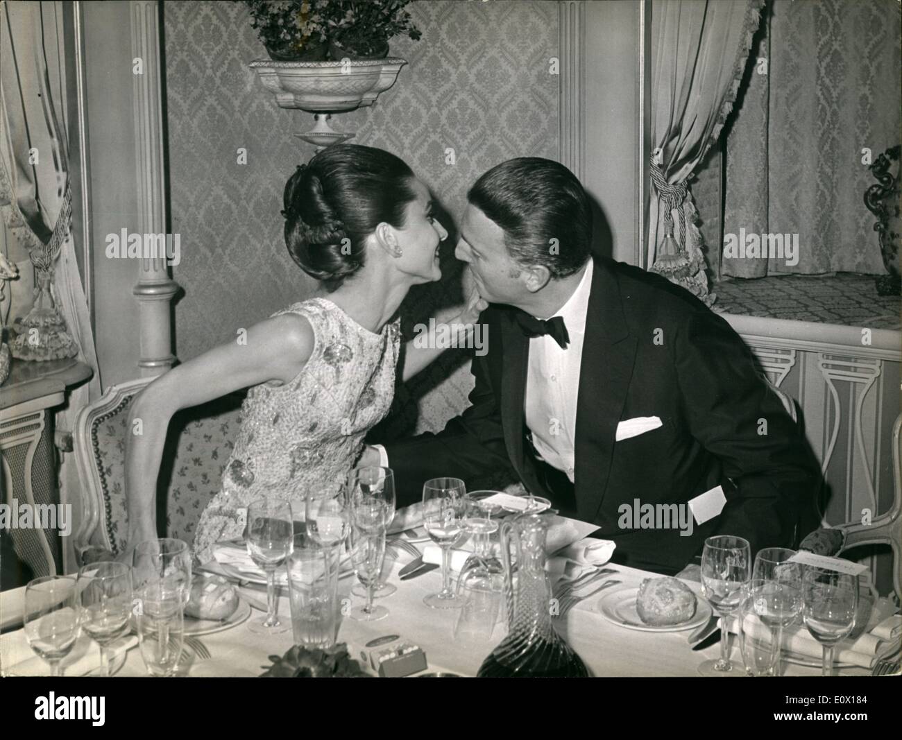 Dec. 12, 1964 - They are at a ''Little White Beds'' Gala where Hepburn ...