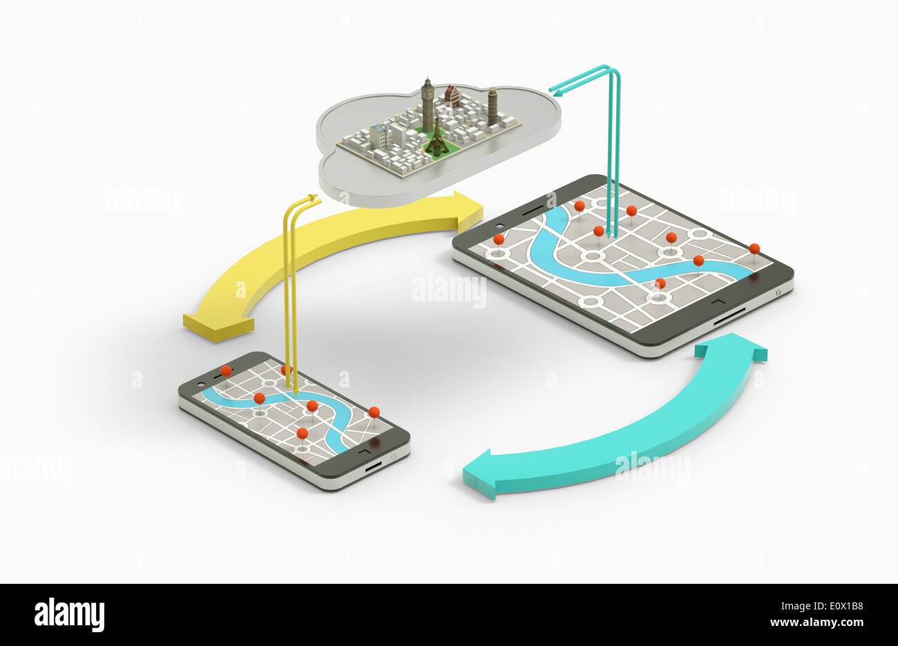 City smart devices Cut Out Stock Images & Pictures - Alamy