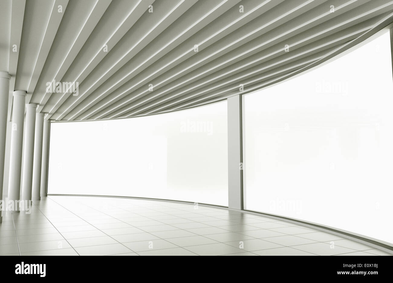 a plane room with big windows Stock Photo - Alamy