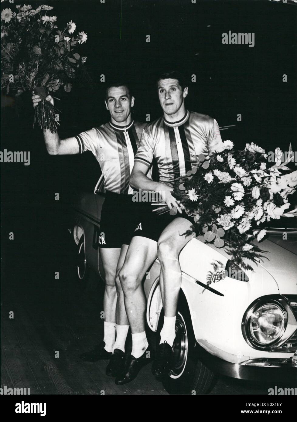 Dec. 12, 1964 - The winners of Zurich 6 days race. Fritz Pfenninger ...