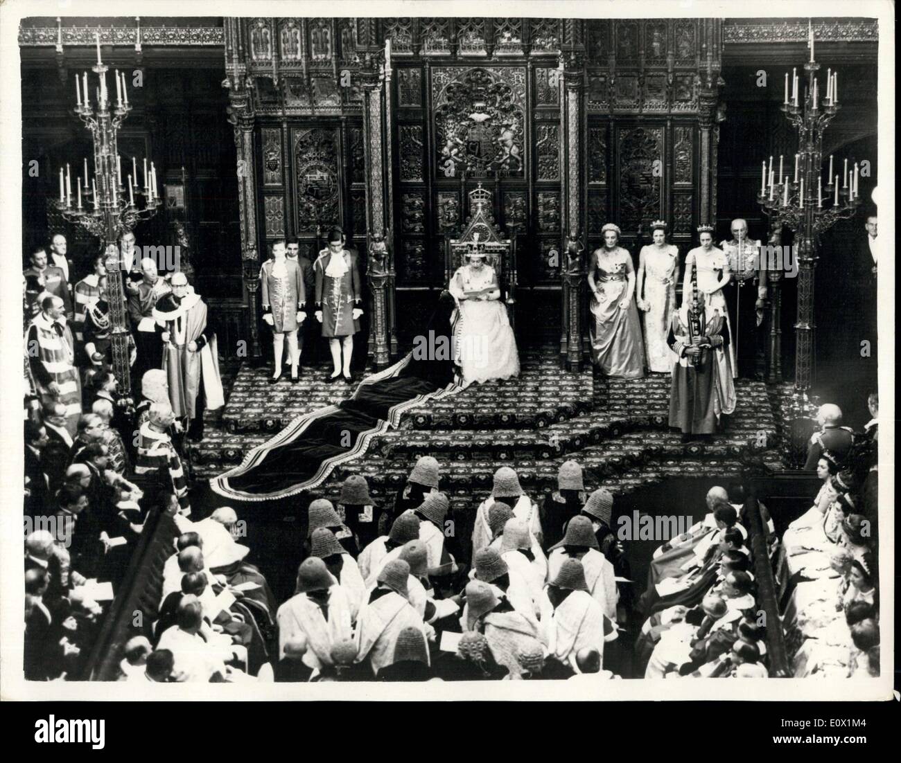 Nov. 03, 1964 - The State Opening of Parliament. Queen reads her speech ...
