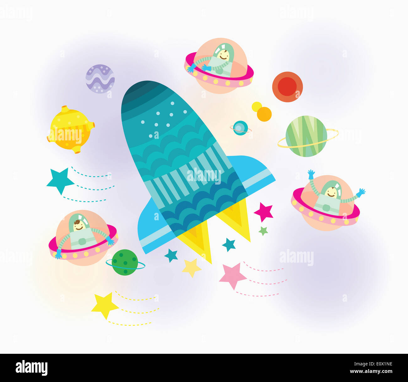 Rocket ships Cut Out Stock Images & Pictures - Alamy