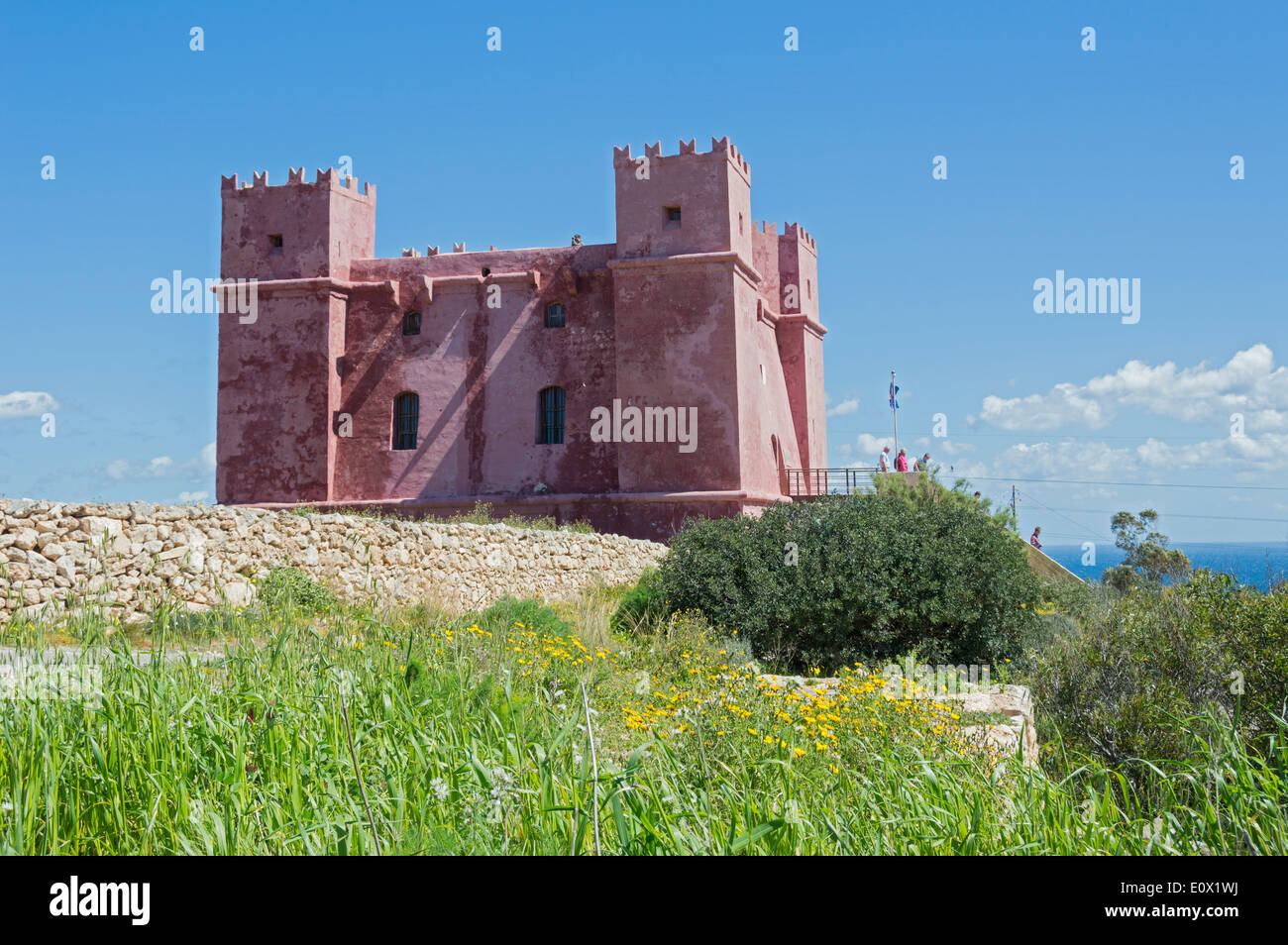 Red Tower, Marfa ridge, Mellieha, Malta, Europe Stock Photo - Alamy