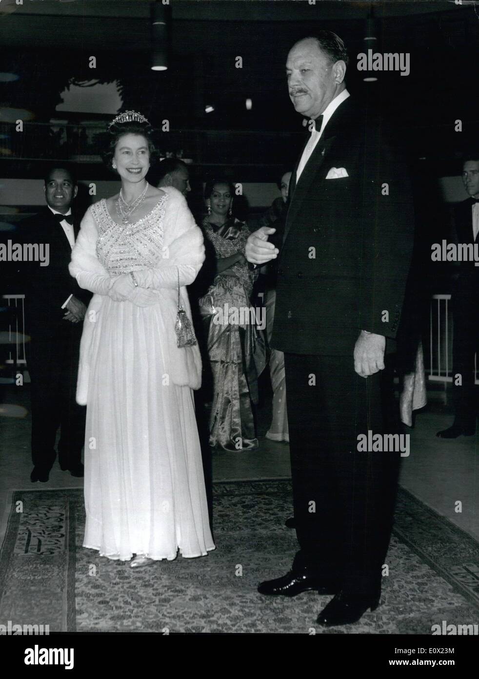Nov. 11, 1964 - H.M. The queen and president ayub Khan at the ...