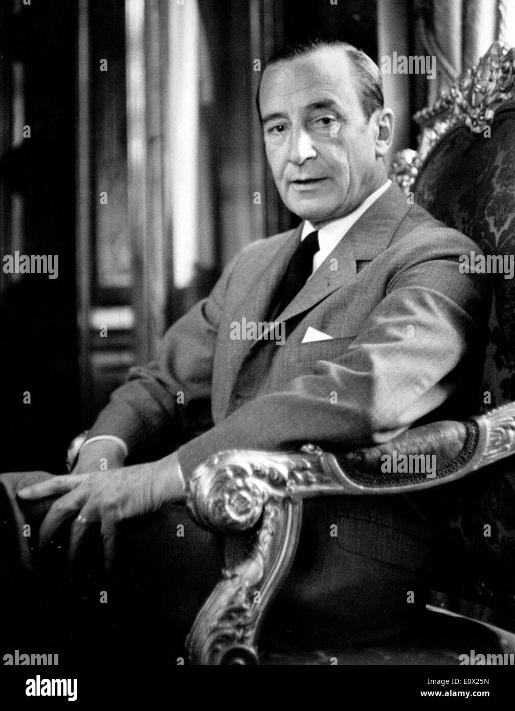 Portrait of President Pedro Eugenio Aramburu Stock Photo - Alamy