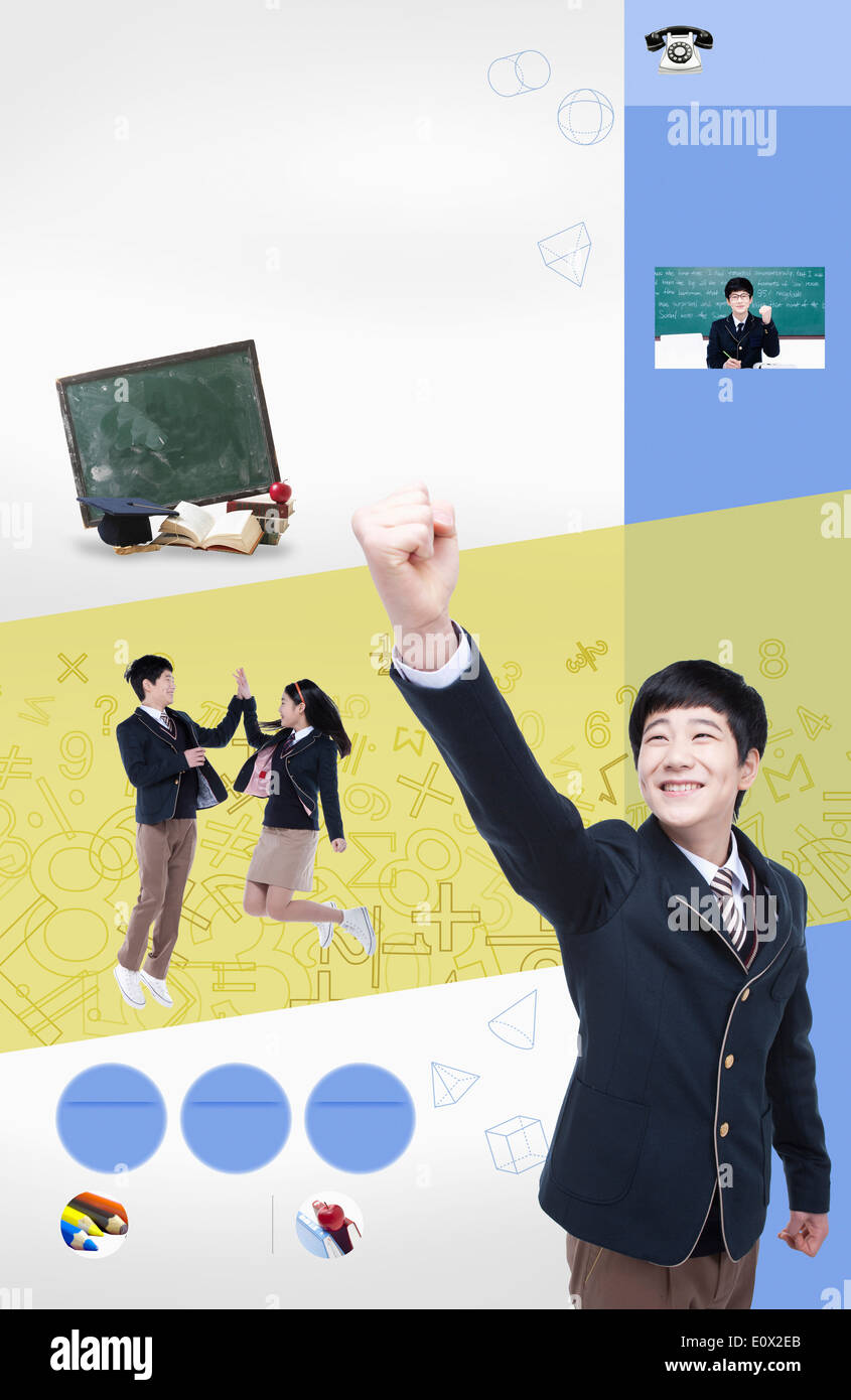 an info graph template related to students travelling Stock Photo - Alamy