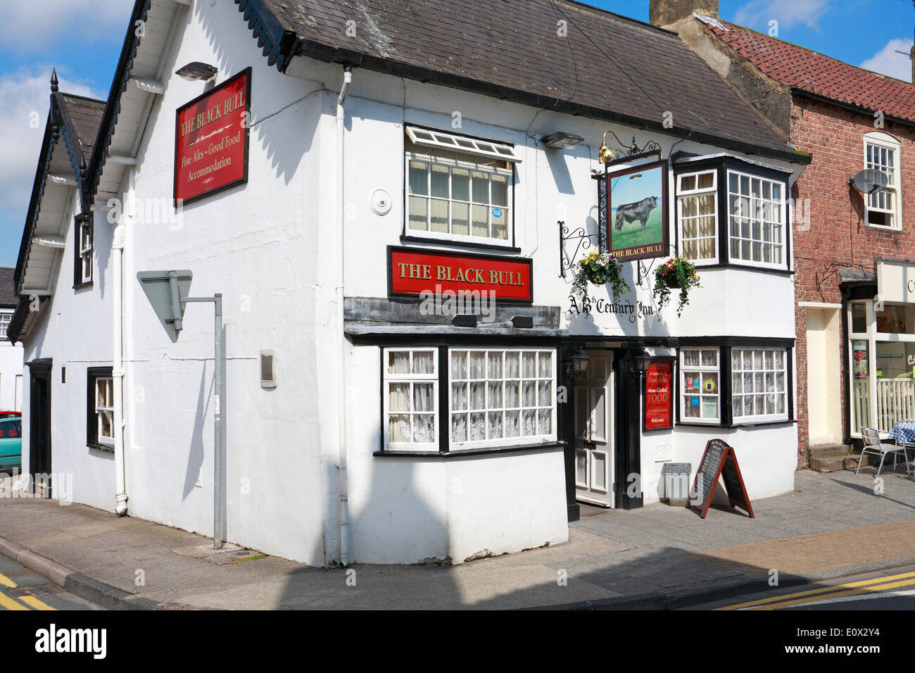 The Black Bull Inn, Boroughbridge, North Yorkshire, England, UK Stock ...