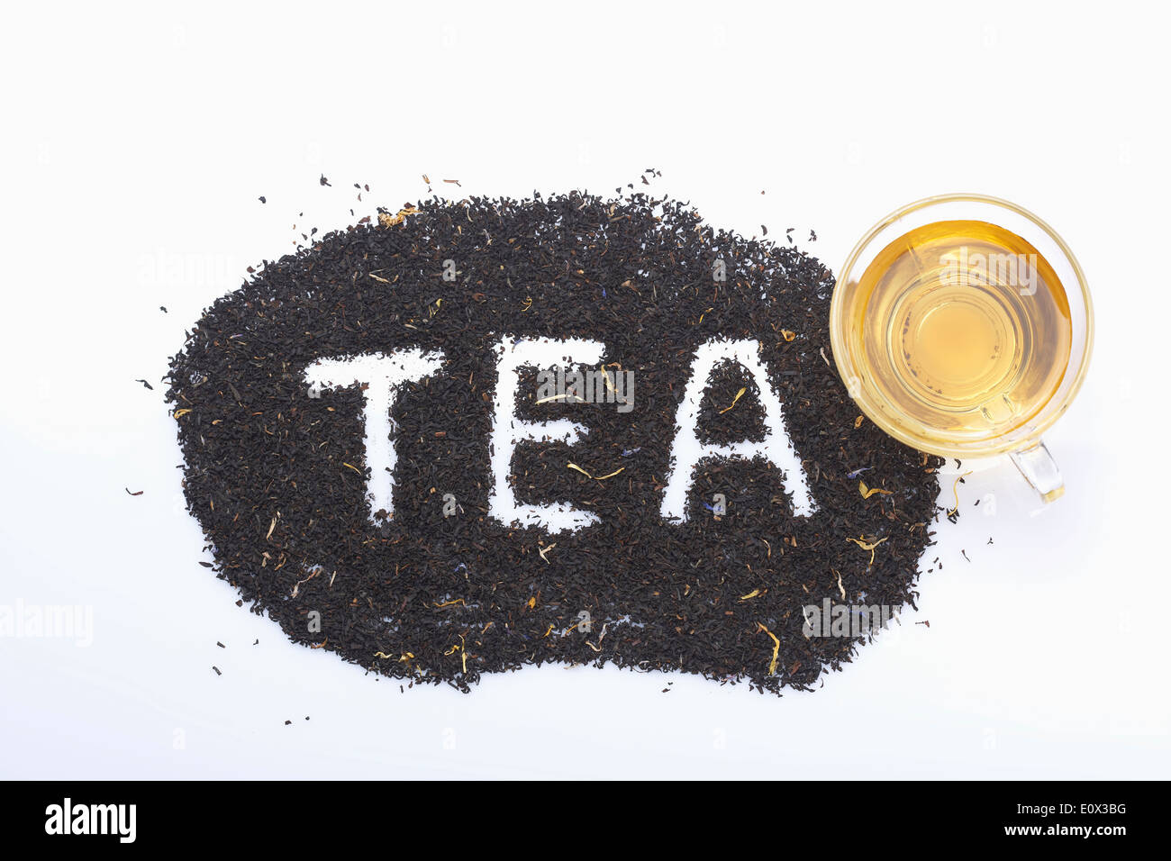 Tea the word hi-res stock photography and images - Alamy