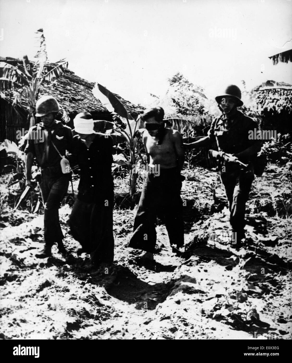 Viet Cong prisoners captured in raid Stock Photo - Alamy