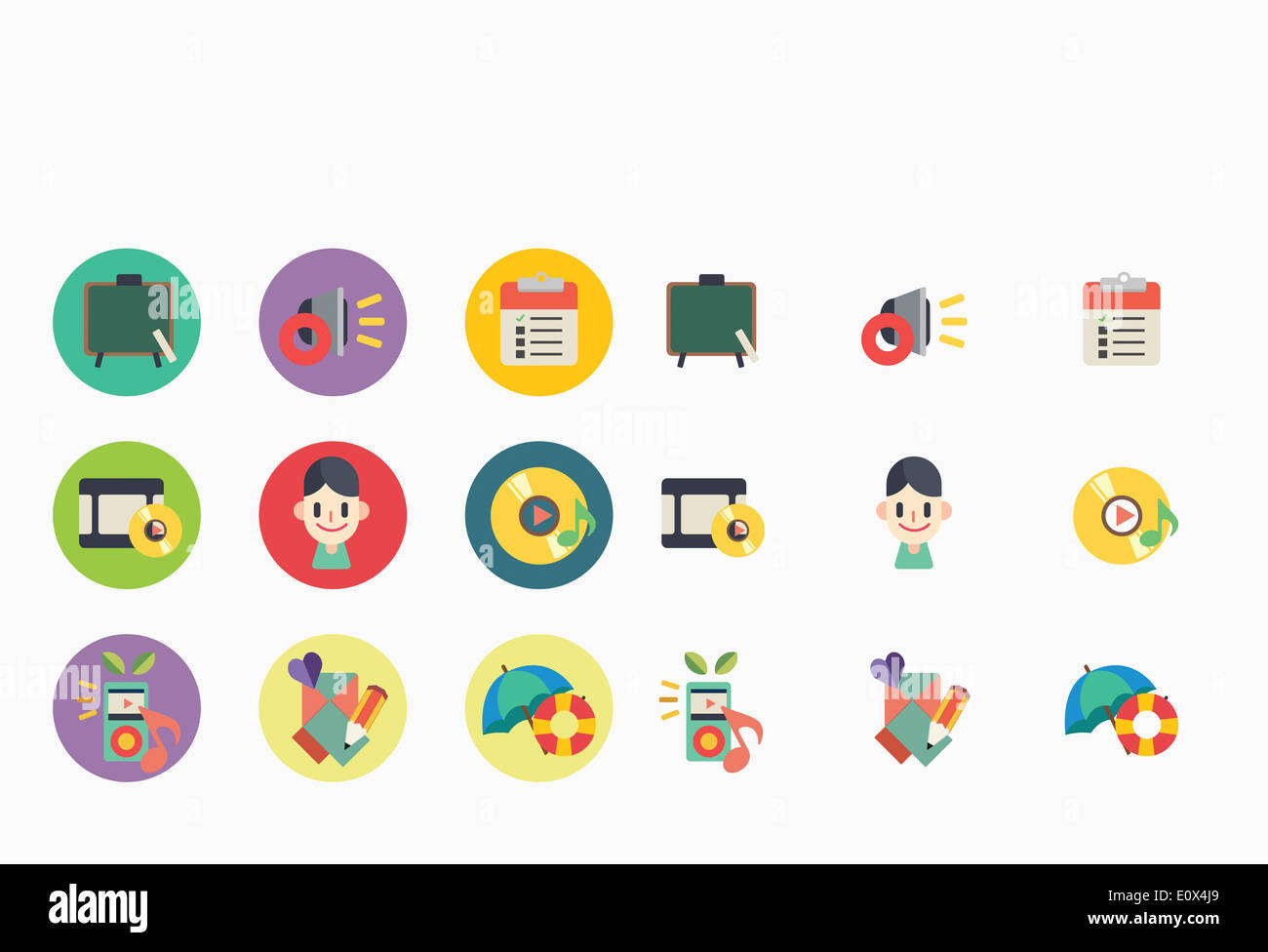 various icon set Stock Photo - Alamy