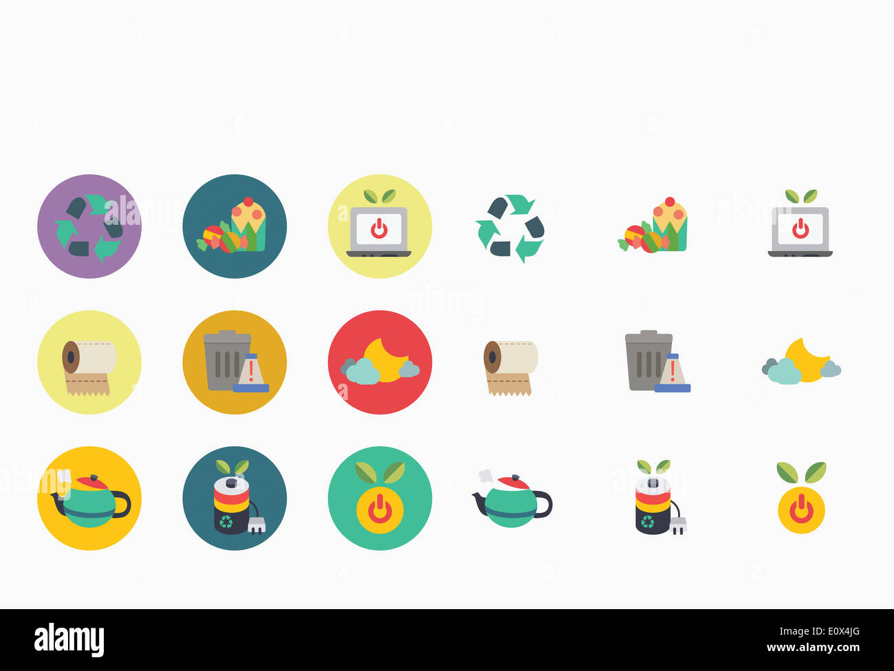 various icon set Stock Photo - Alamy