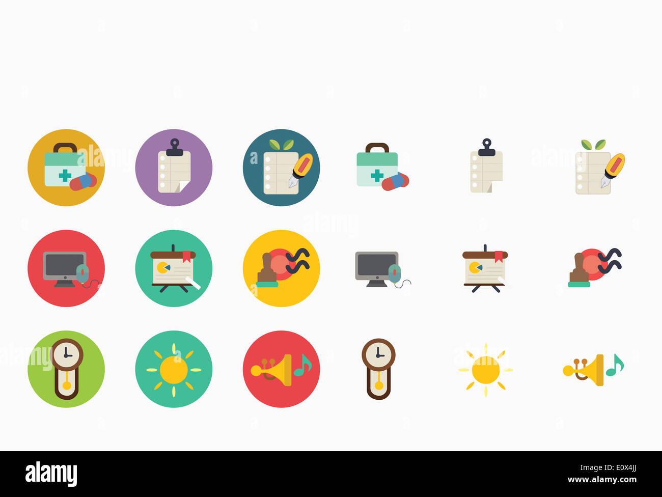 various icon set Stock Photo - Alamy