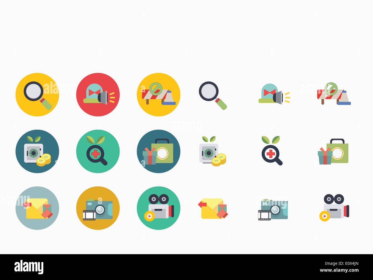 various icon set Stock Photo - Alamy