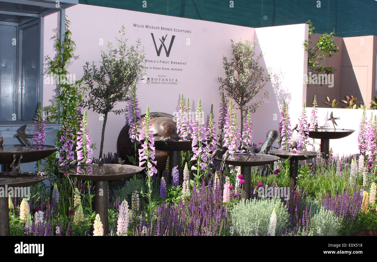 London, UK. 19th May, 2014. RHS Chelsea Flower Show VIP and Press Day ...