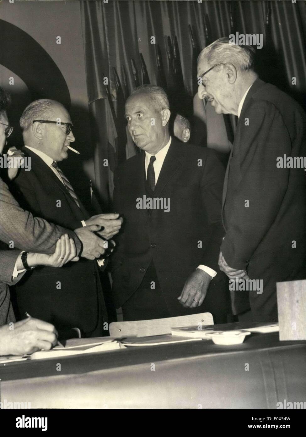 Jun. 02, 1965 - Here are Mr. Guy Mollet, Mr. Gaston Deferre, and Mr ...