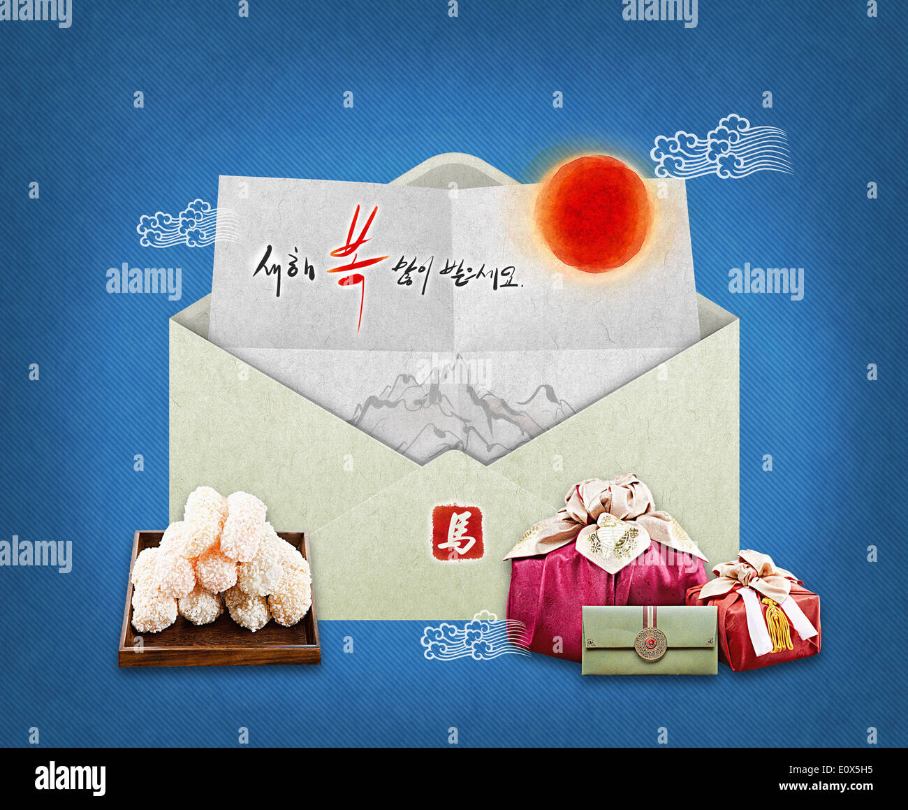 a traditional Korean template Stock Photo - Alamy