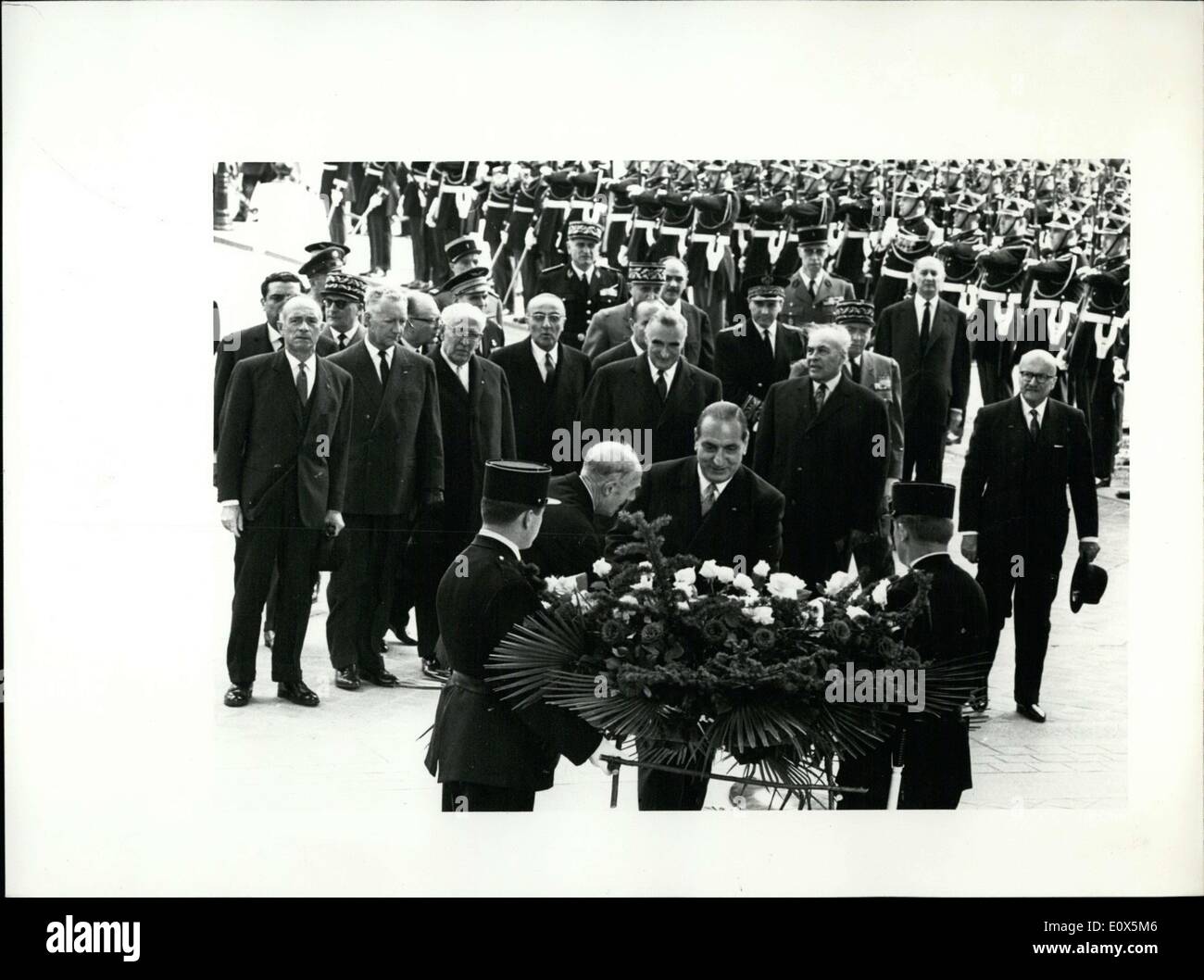 May 05, 1965 - Charles Helou Places a Wreath at Tomb of the Unknown ...