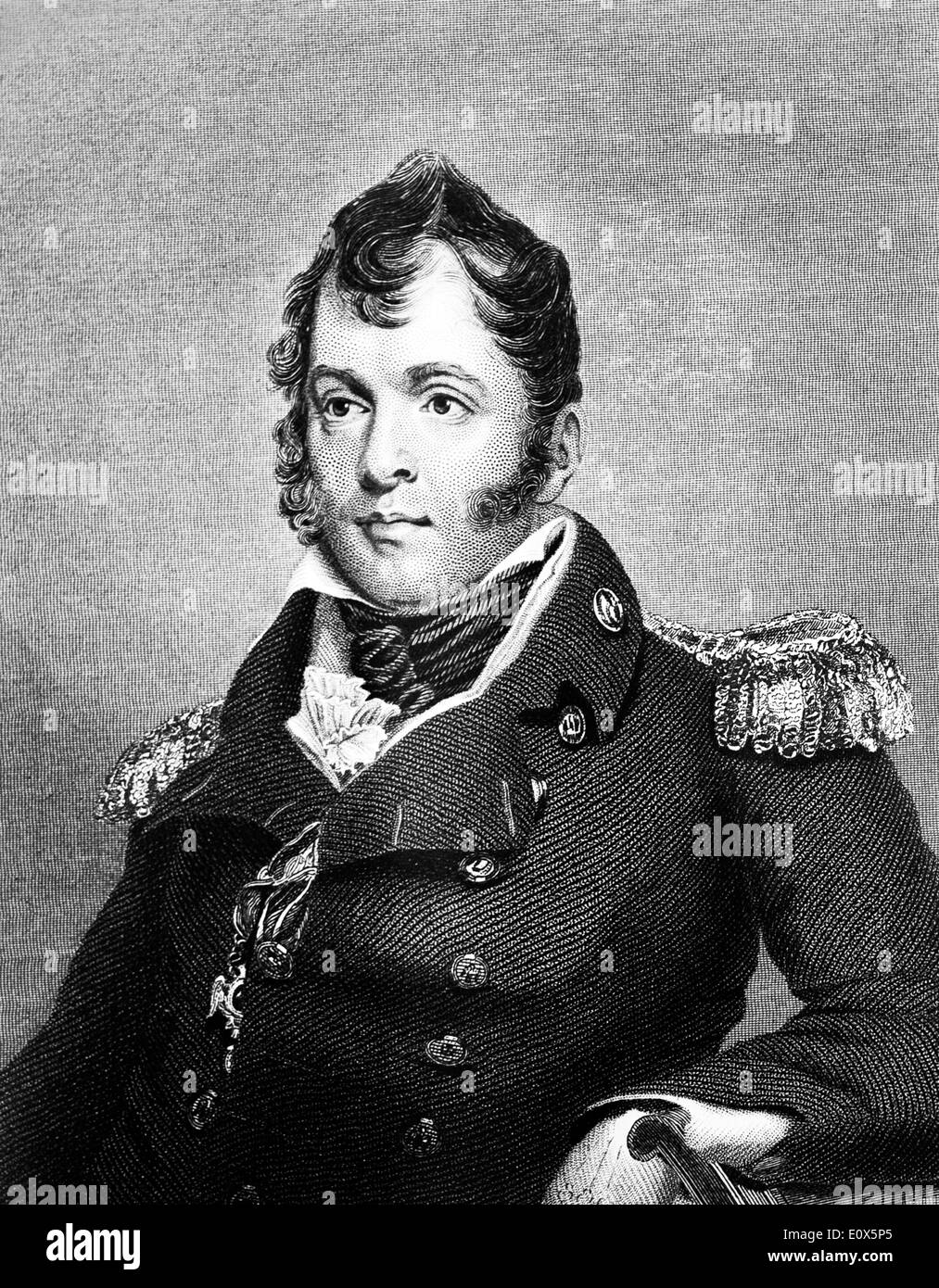 Vintage portrait of Oliver Hazard Perry Stock Photo - Alamy