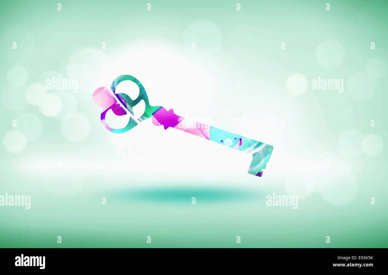 a colorful shape of a key Stock Photo - Alamy