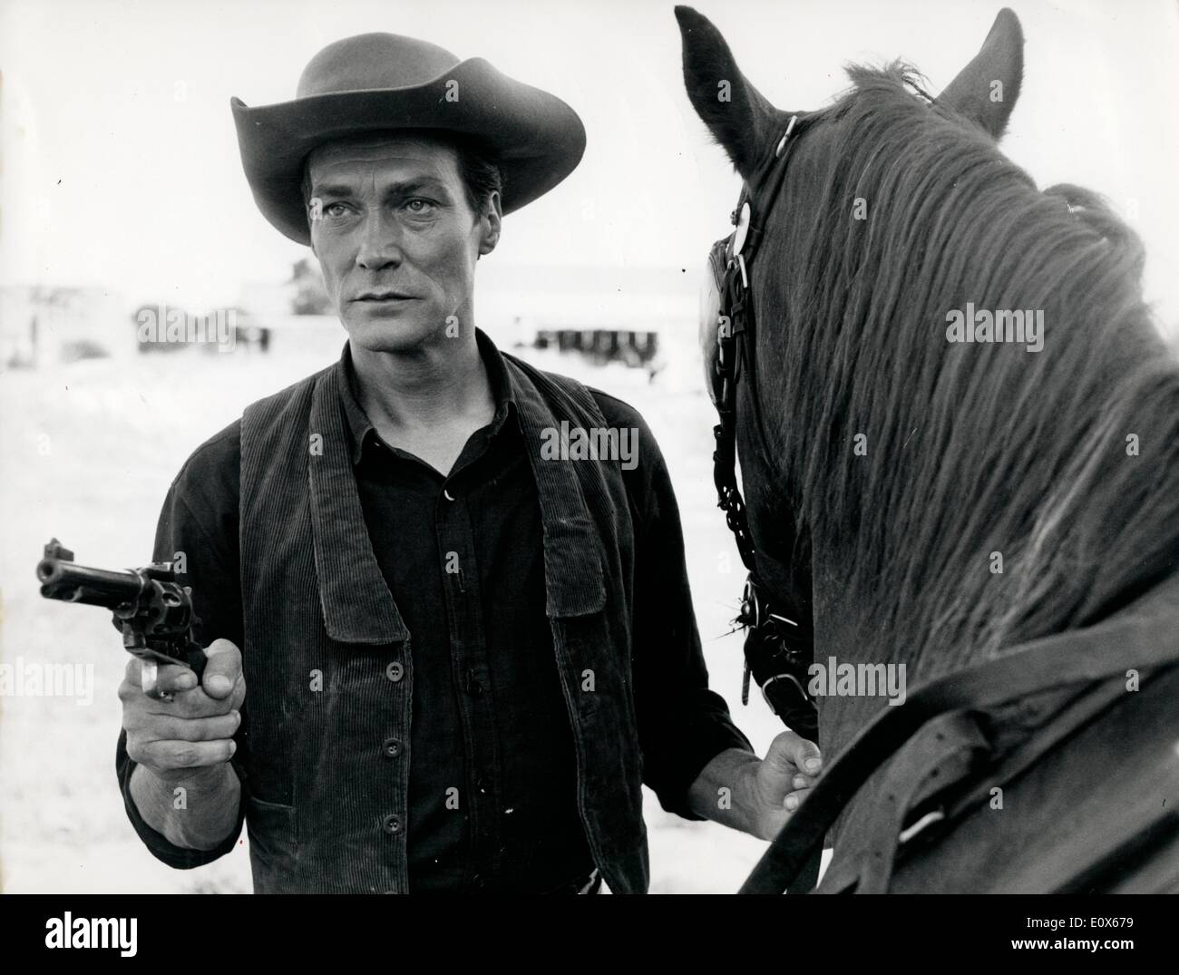 French actor jacques berthier while working on the film hi-res stock ...