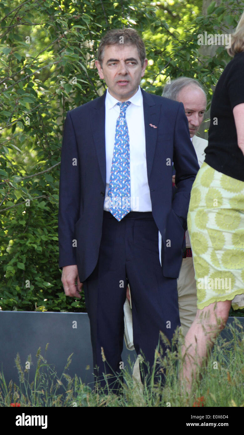 London, UK. 19th May, 2014. Mr Bean actor Rowan Atkinson at the RHS ...