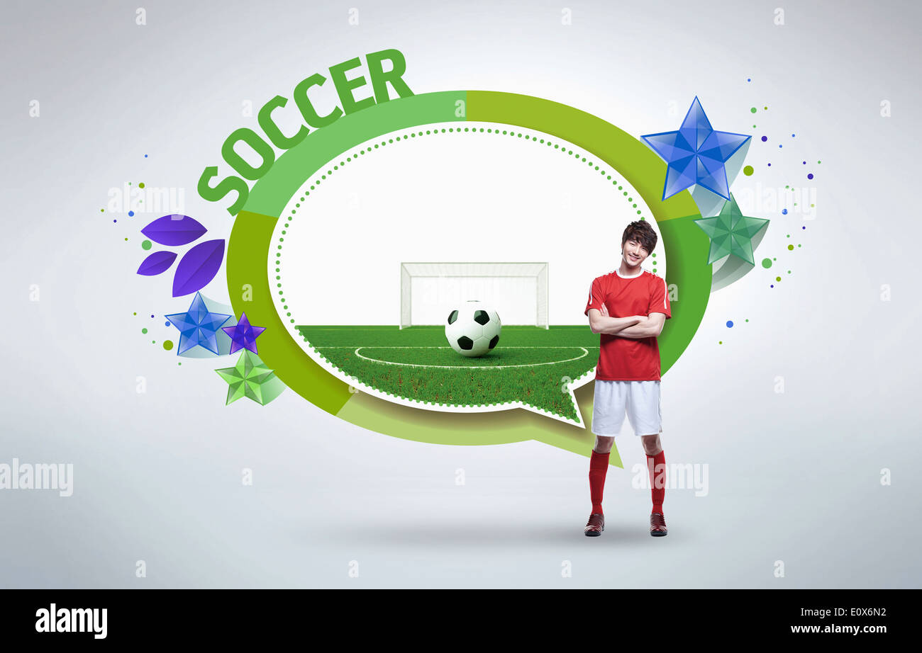 a memo template with a copy space related to soccer Stock Photo - Alamy