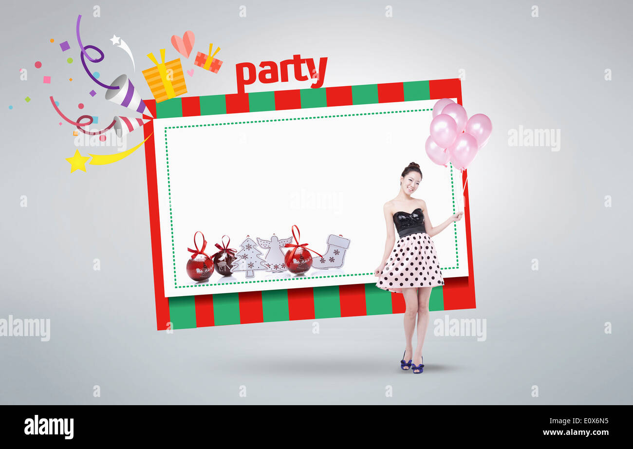 a memo template with a copy space related to party Stock Photo - Alamy