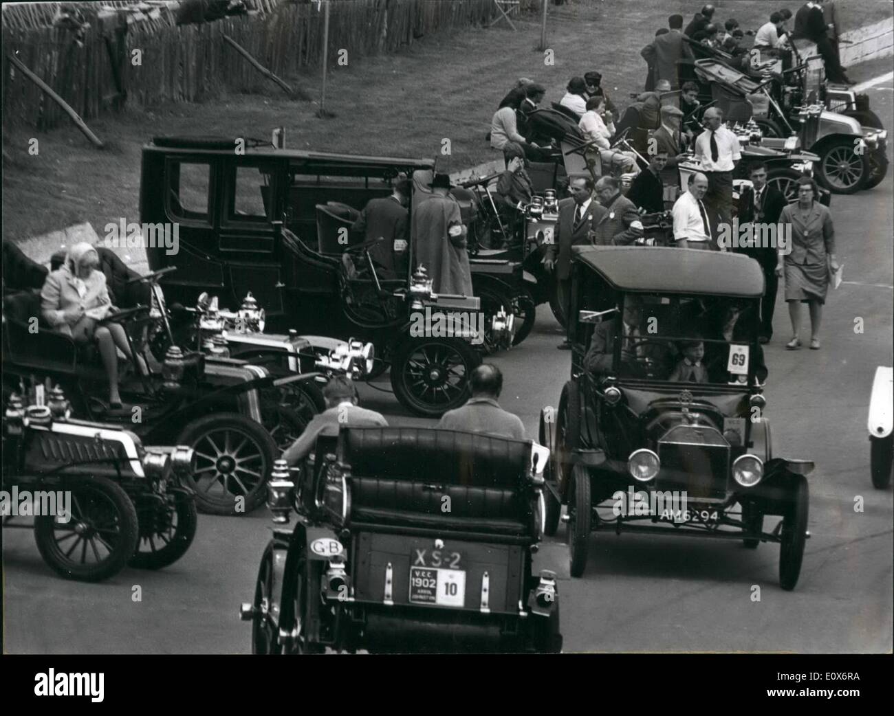 Jul. 07, 1965 - Veteran car rally at crystal palace. A magnificent ...