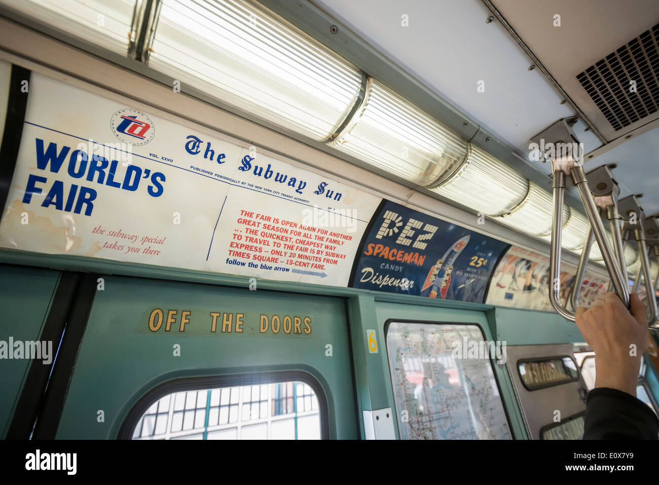 Subway enthusiasts as well as regular travelers ride the "Train of Many ...