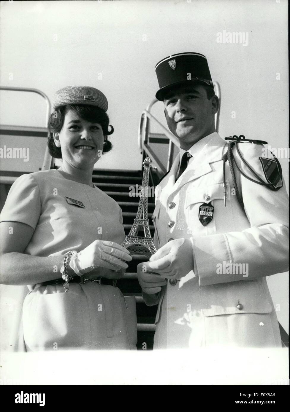 Sep. 09, 1965 - The Flying ''COP'': A Paris Policeman, Bernard Hanriat ...