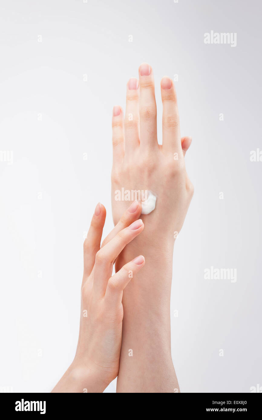Applying rub hi-res stock photography and images - Alamy