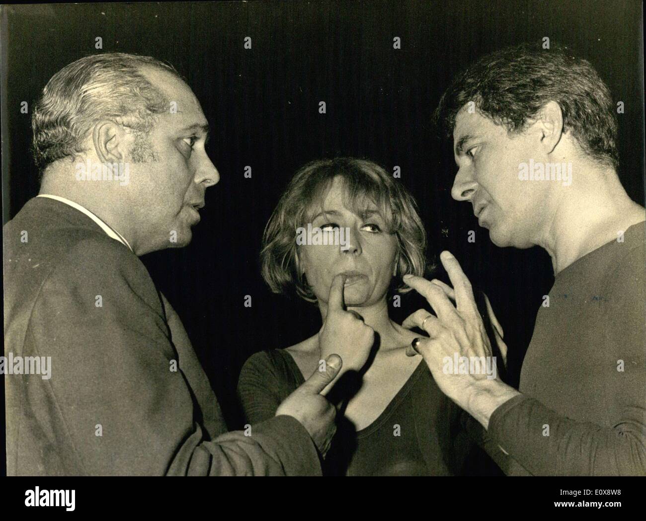 Sep. 18, 1965 - Robert Manuel with Annie Girardot and Philippe Nicaud ...