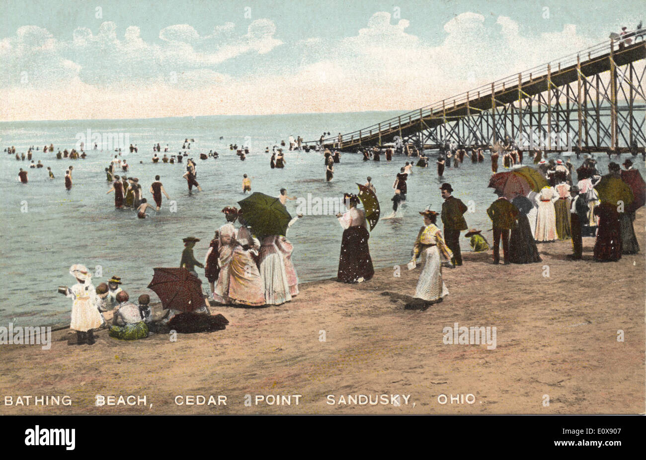 This vintage postcard from the Bowden Collection shows Cedar Point ...