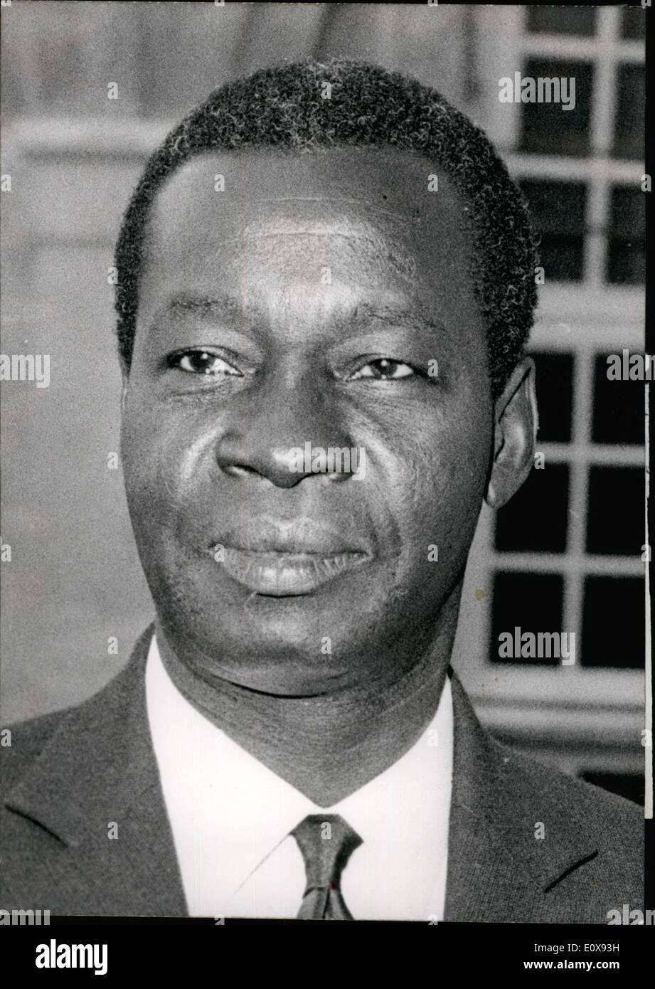 Nov. 29, 1965 - Apithy Ousted. Photo Shows A Portratt of Sourou Digan ...