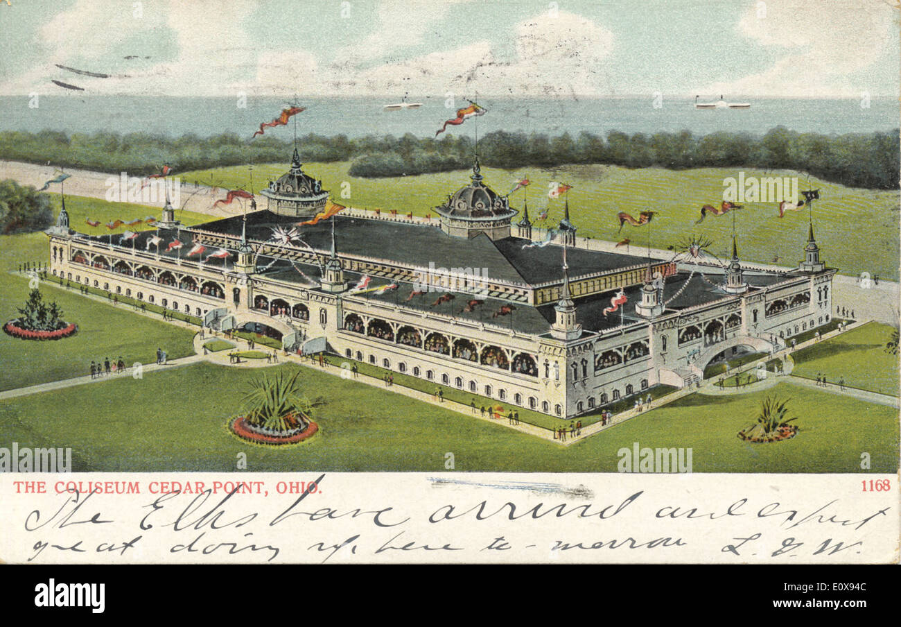 The Cedar Point Dance Halls, part of the Bowden Postcard Collection ...