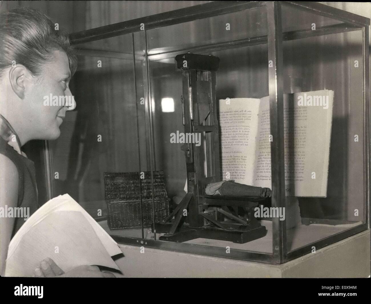 Oct. 01, 1965 - Small scale model of Guillotine in Paris Hospital: A ...