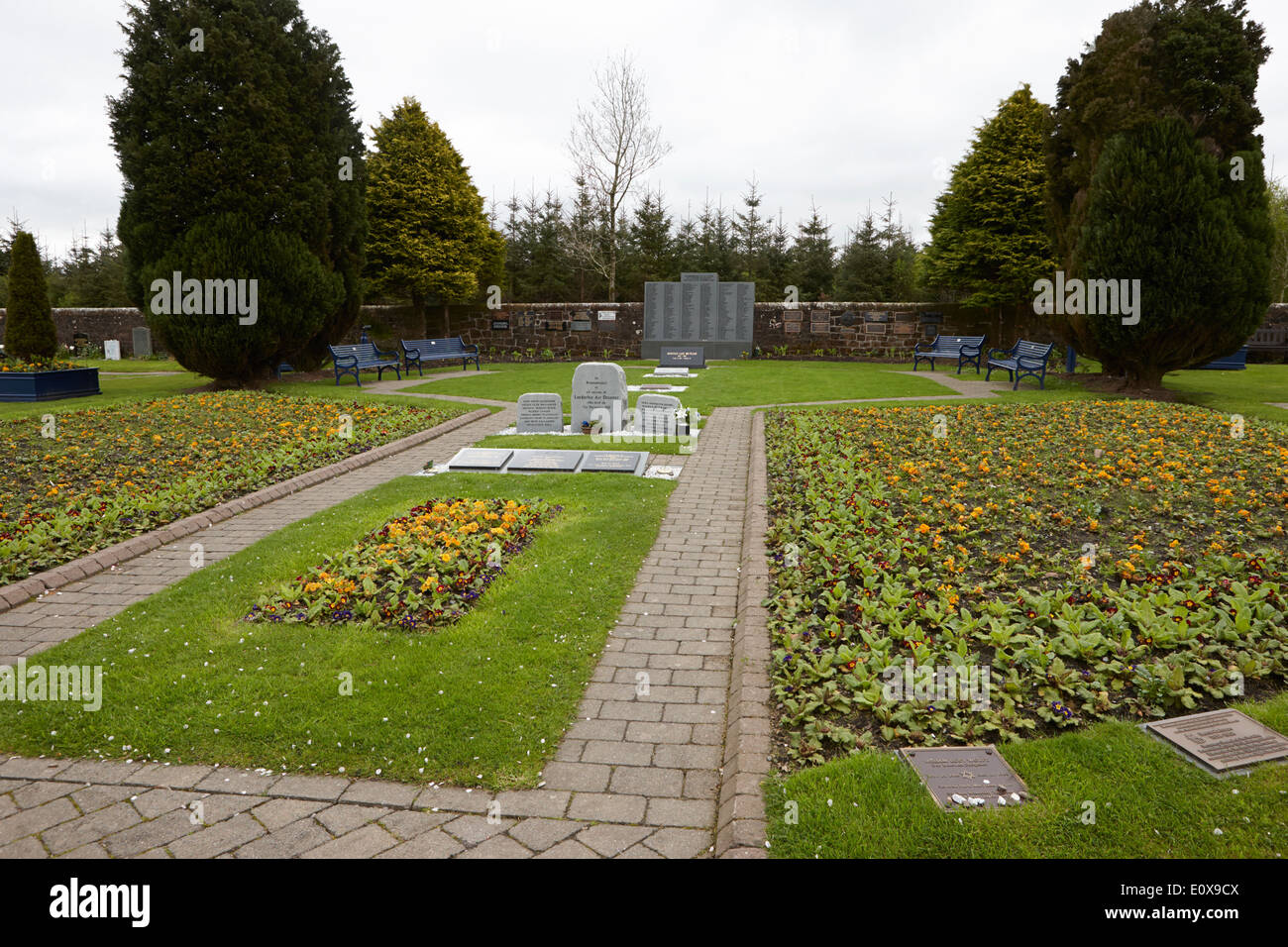Lockerbie air disaster memorial dryfesdale cemetery Scotland UK Stock ...