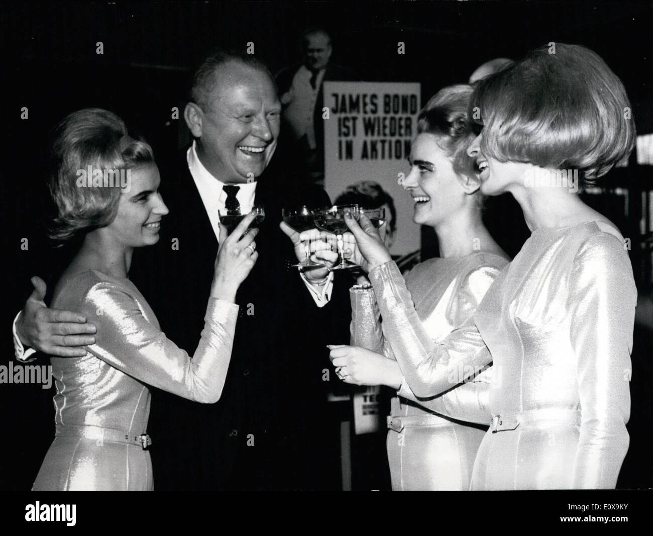 Dec. 12, 1965 - To a good success... ...here are drinking three ...