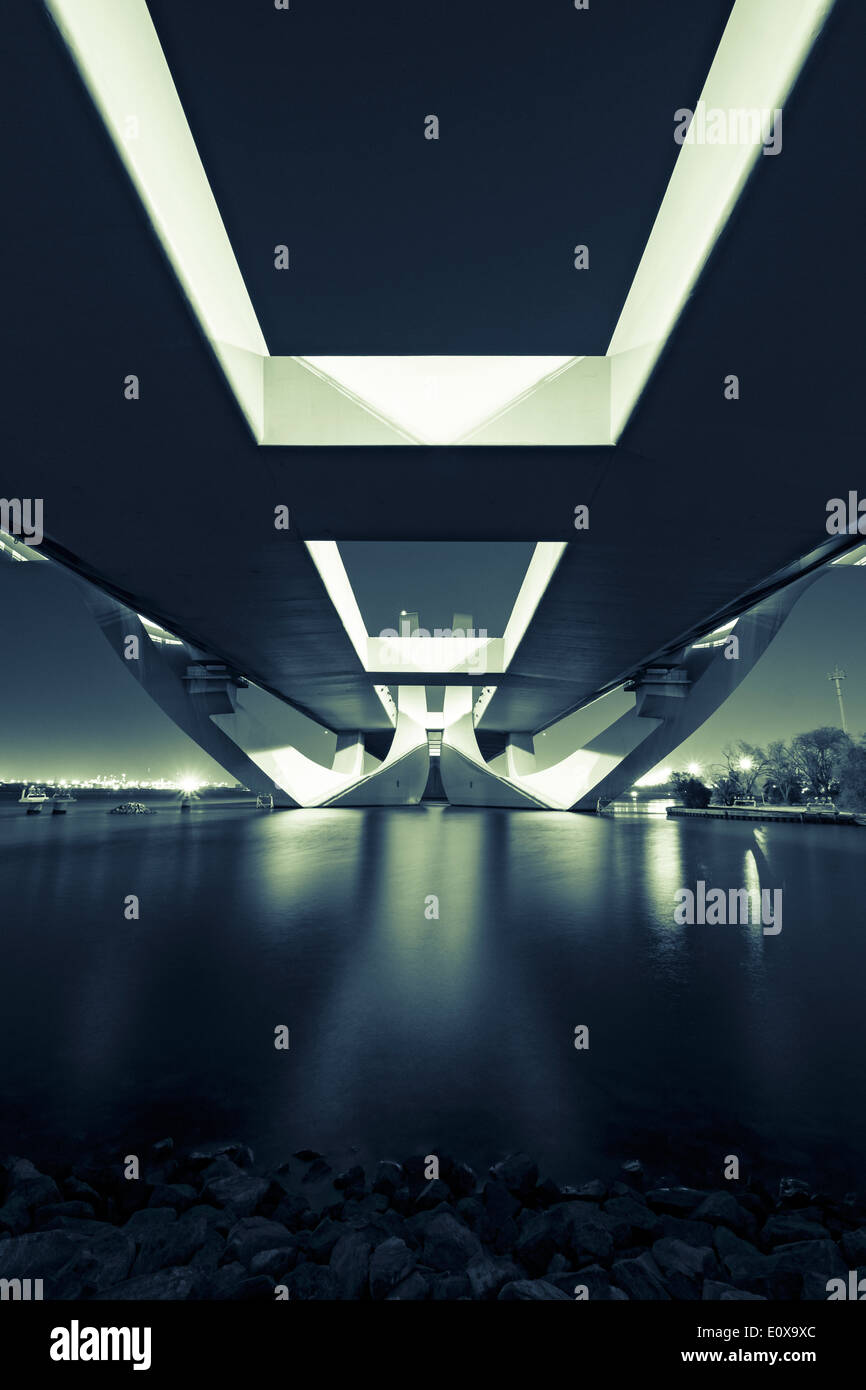 Modern Sheikh Zayed Bridge designed by Zaha Hadid in Abu Dhabi United ...