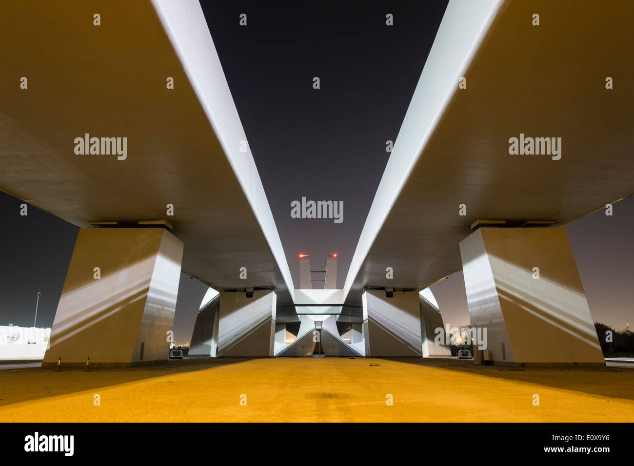 Modern Sheikh Zayed Bridge designed by Zaha Hadid in Abu Dhabi United ...