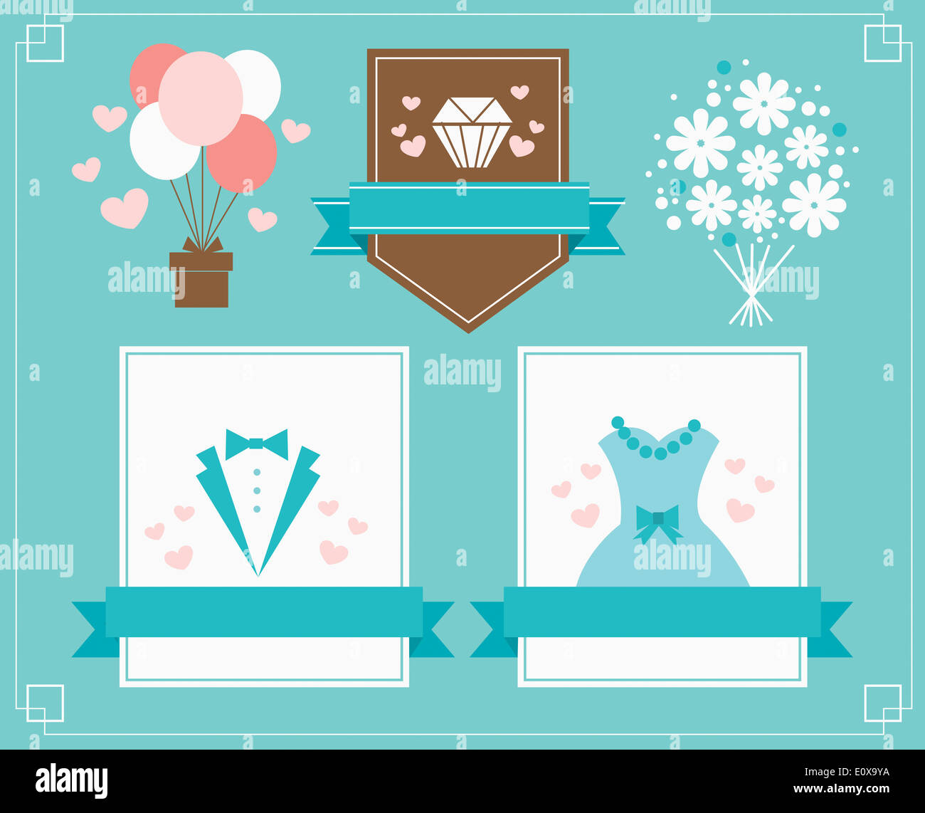a wedding related memo template Stock Photo - Alamy