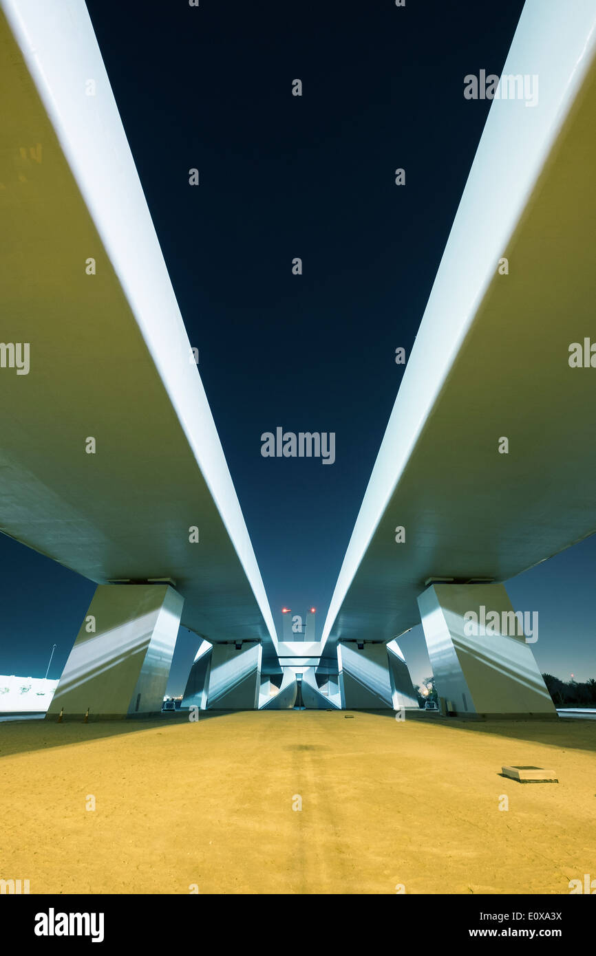 Modern Sheikh Zayed Bridge designed by Zaha Hadid in Abu Dhabi United ...