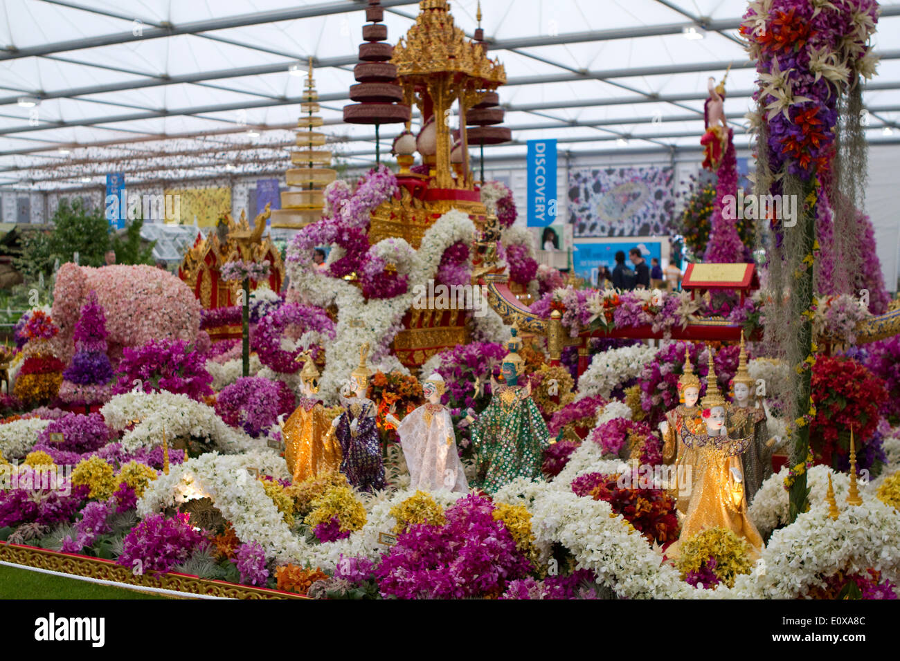 Chelsea, UK. 20th May 2014. The Thailand stand on display at the RHS ...